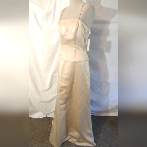 Eden Bridal | Dresses | Eden Bridal Tag Gold Column Wedding Long Dress ...